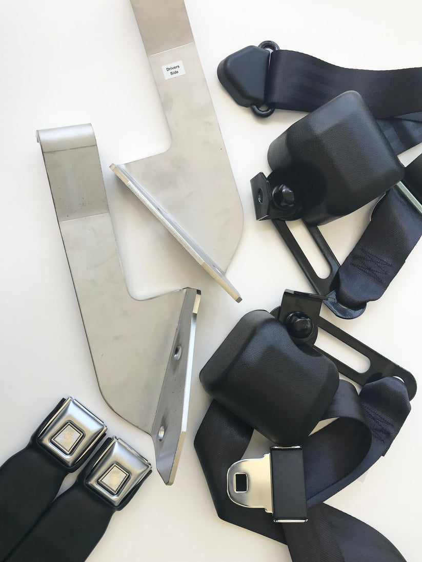 1968-72 Oldsmobile Cutlass Convertible Front 3-Point Seat Belts ...